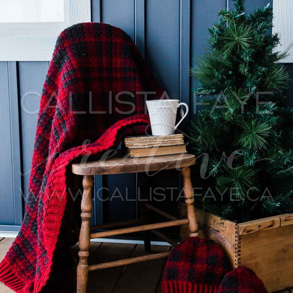 Northern Timberline - Plaid Crochet Blanket PATTERN PDF – callistafaye