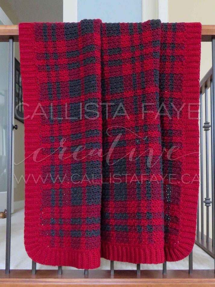 Northern Timberline - Plaid Crochet Blanket PATTERN PDF – callistafaye